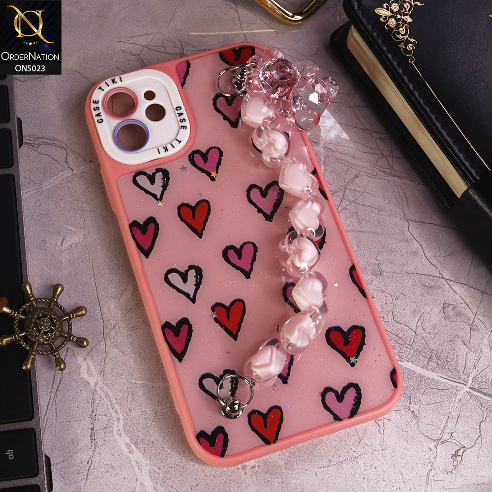 iPhone 11 Cover - Pink - New Spring Dreams Series Cristal Heart and Be ...