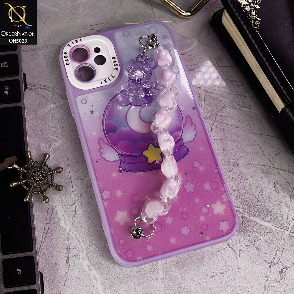 iPhone 12 Cover - Purple - New Spring Dreams Series Cristal Heart and ...