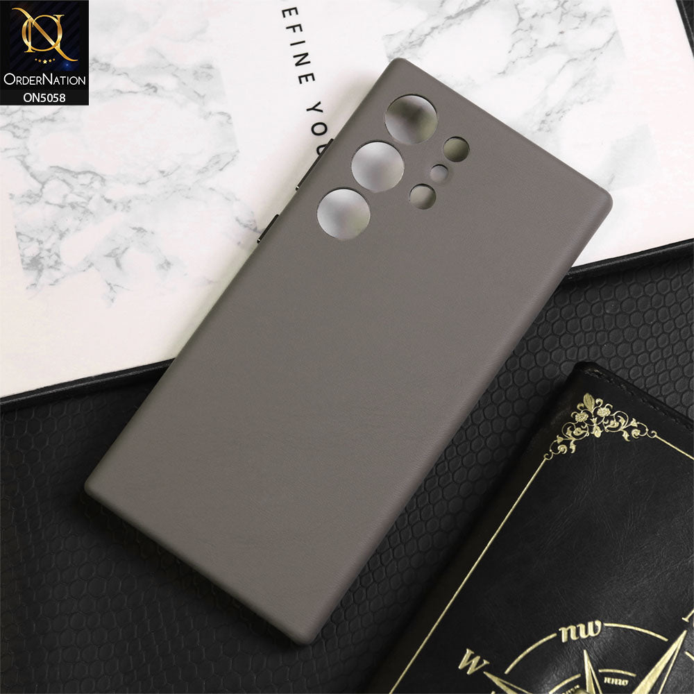 Samsung Galaxy S24 Ultra Cover - Titanium Gray - New Vegon Leathor Ser ...